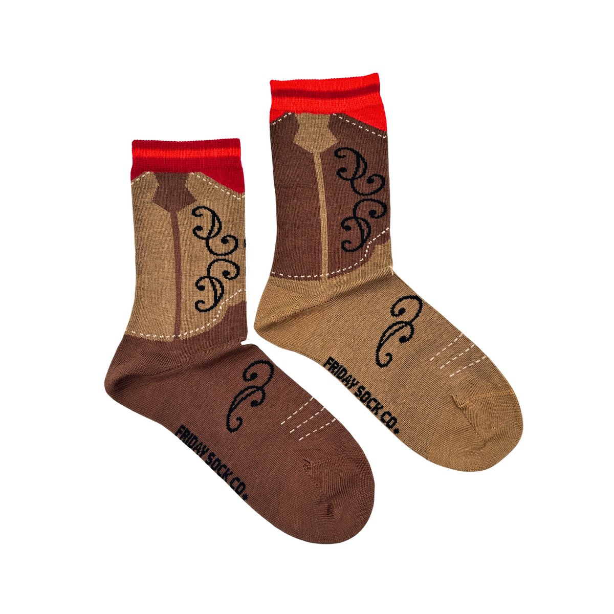 Women's Cowboy Boot Socks | Mismatched by Design | Friday Sock Co.