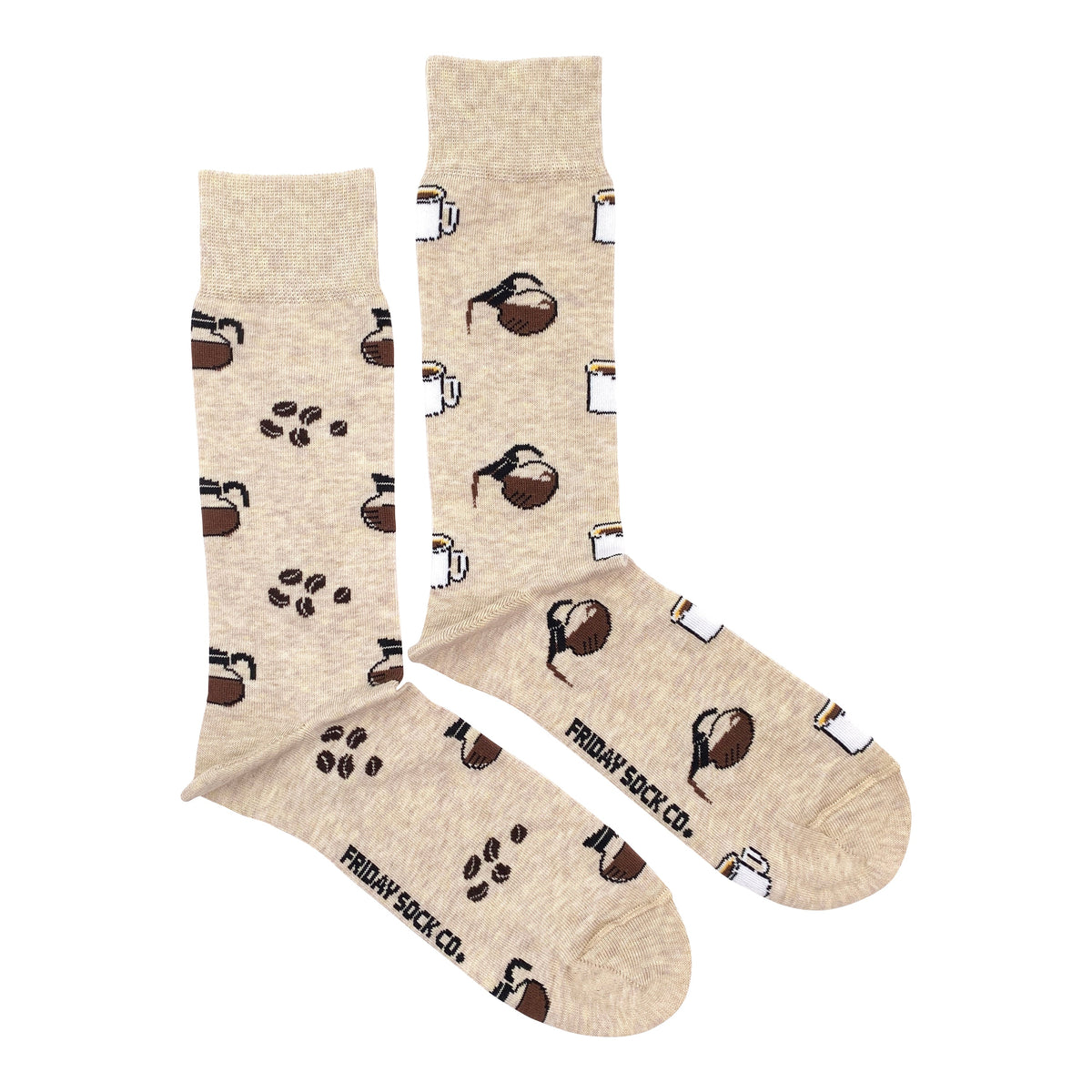Men's Vintage Coffee Socks |Mismatched by Design | Friday Sock Co.