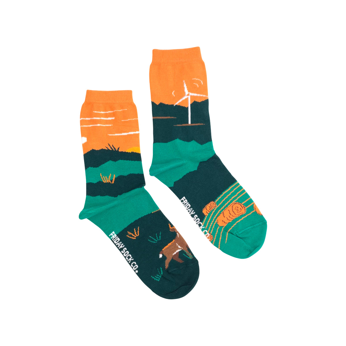 Women’s Foothills Landscape Socks | Friday Sock Co. Mismatched Socks