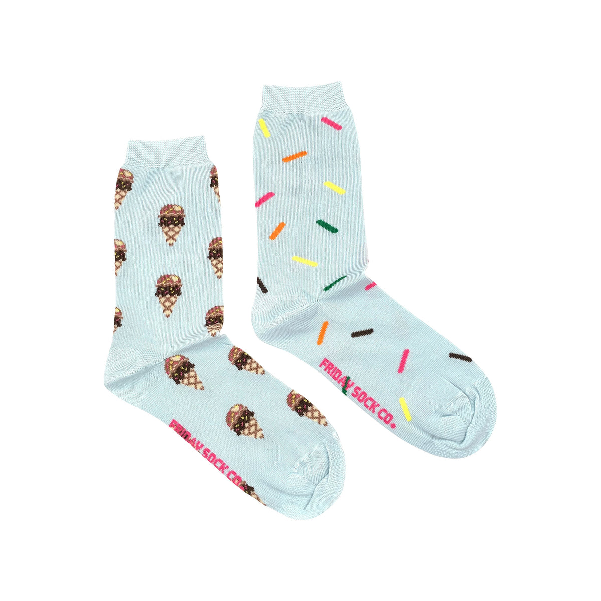 Women's Ice Cream & Sprinkles Socks | Mismatched by Design | Friday ...