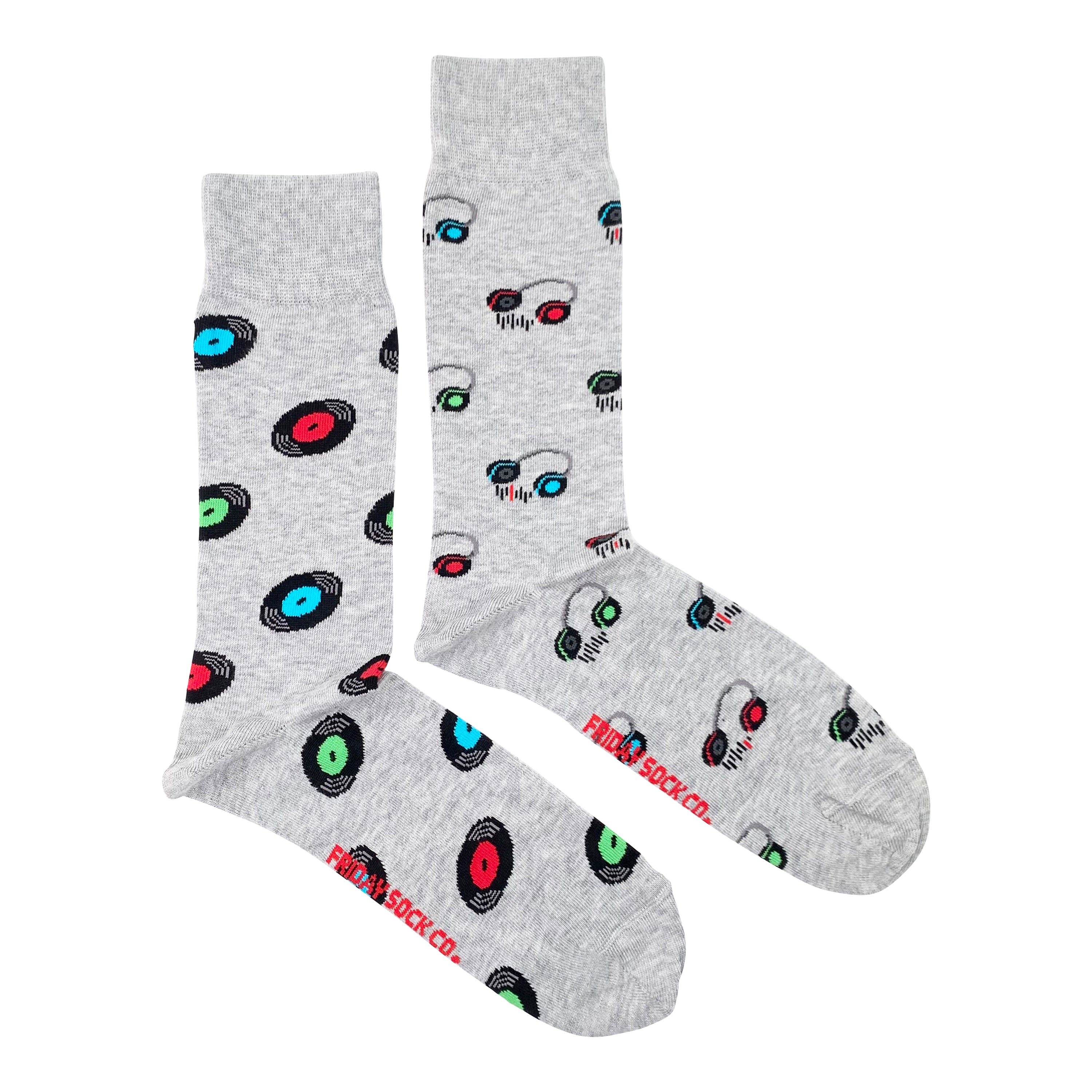 Men's Record & Headphone Socks | Mismatched by Design | Friday Sock Co.